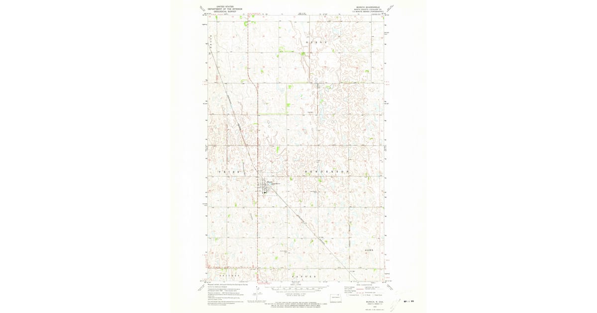 1970 Map of Munich, ND — High-Res | Pastmaps