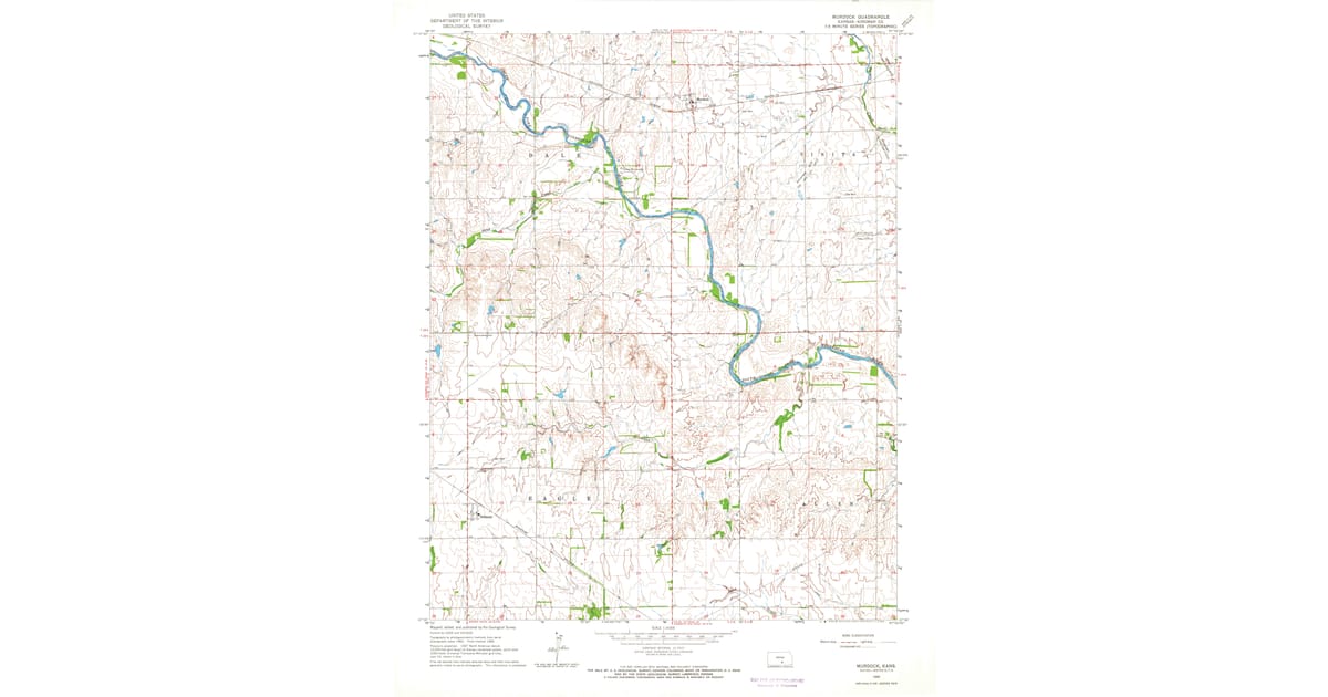 1965 Map of Murdock, KS — High-Res | Pastmaps