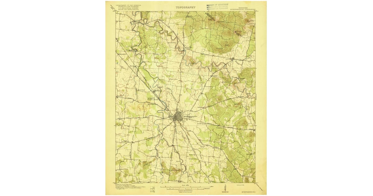 Old Maps of Hickory Hills, TN for Hiking & Exploration | Pastmaps