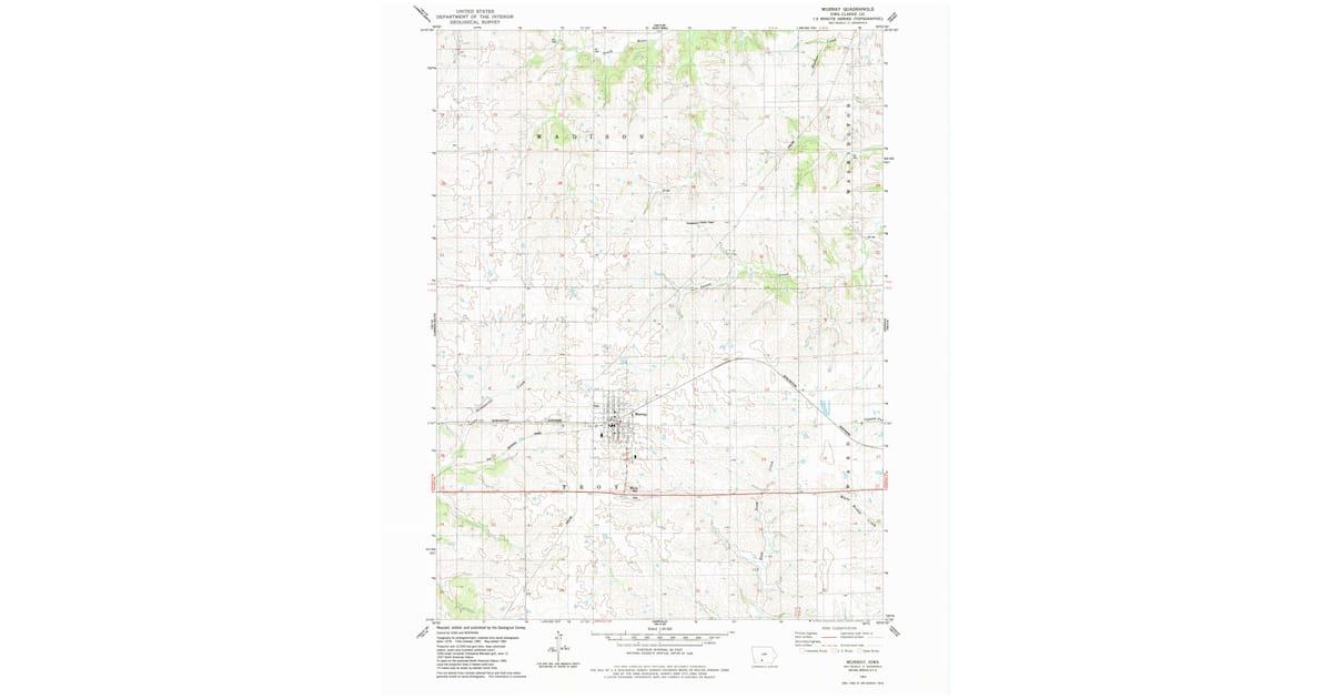 1983 Map of Murray, IA — High-Res | Pastmaps
