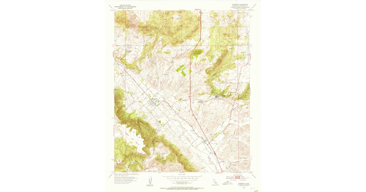 1950s Maps of Four Seasons, Riverside County | Pastmaps