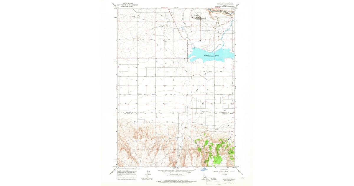 1965 Map of Murtaugh, ID — High-Res | Pastmaps