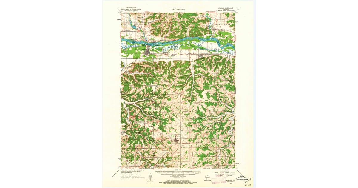1960 Map of Muscoda, WI — High-Res | Pastmaps