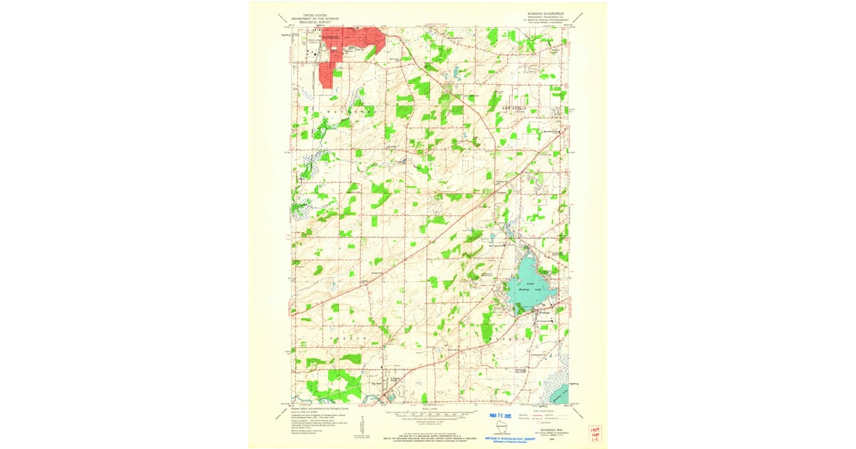 1959 Map of Muskego, WI — High-Res | Pastmaps