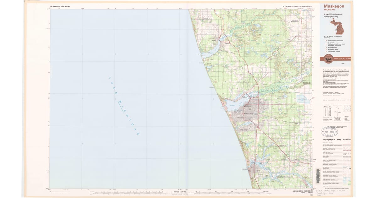 1980s Maps of Bridgeton Township, MI | Pastmaps