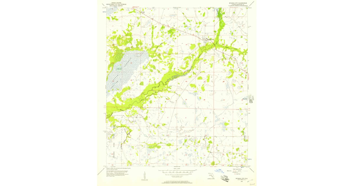 Old Maps of Myakka City, FL for Hiking & Exploration | Pastmaps