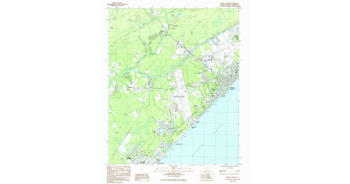 1980s Maps of Prestwick Village, Horry County | Pastmaps