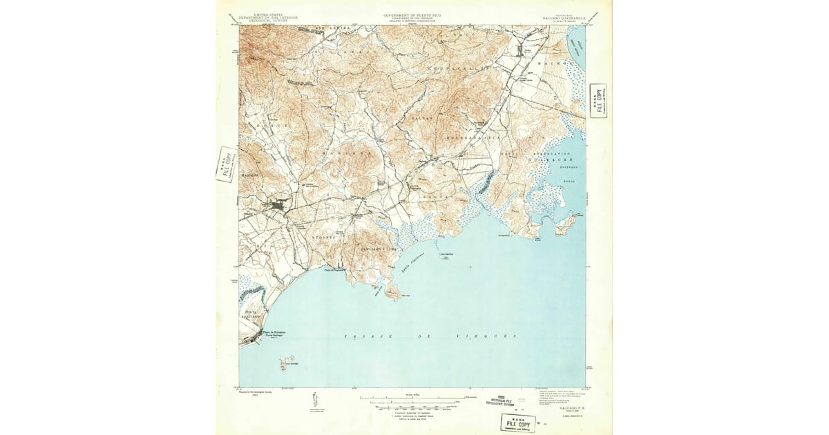 Old Maps of Manatí Bay, Ceiba | Pastmaps