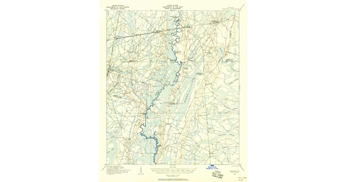 Old Maps of Brantley County, GA for Academic Research | Pastmaps