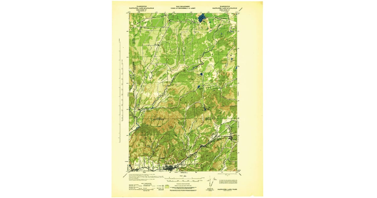 Old Maps of Sine, WA for Genealogy | Pastmaps