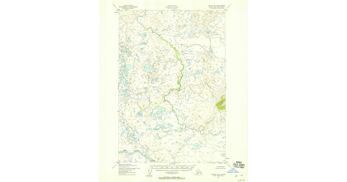 1952 Map of Naknek B-2, Lake and Peninsula Borough, AK — High-Res ...
