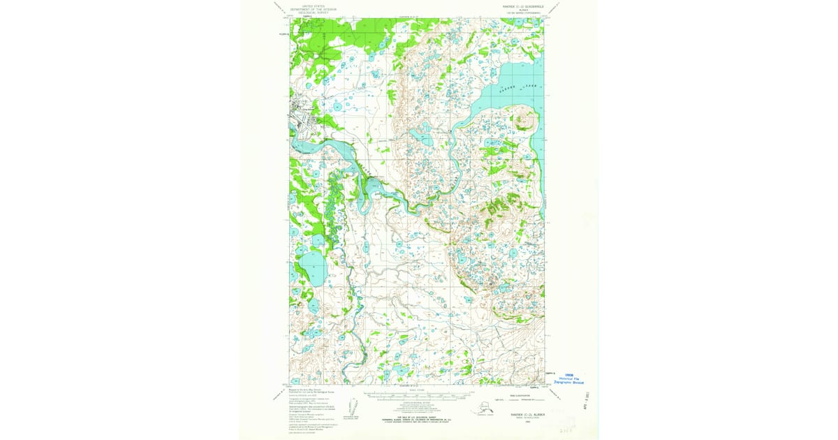1952 Map of Naknek C-2, Bristol Bay Borough, AK — High-Res | Pastmaps