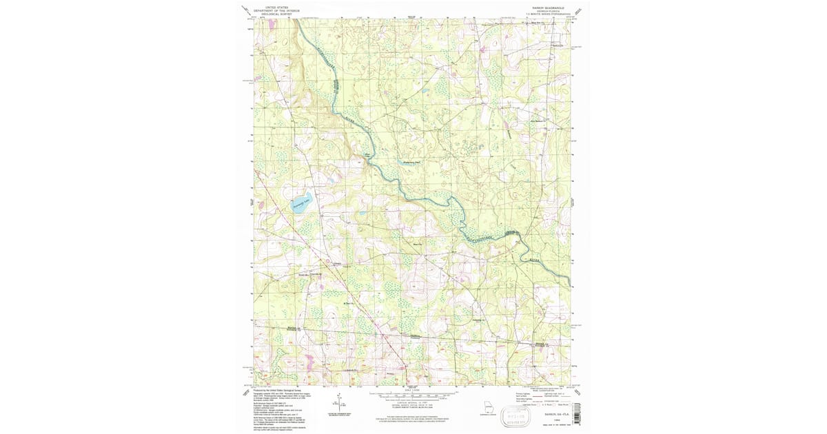 1990s Maps of Brooks County, GA | Pastmaps
