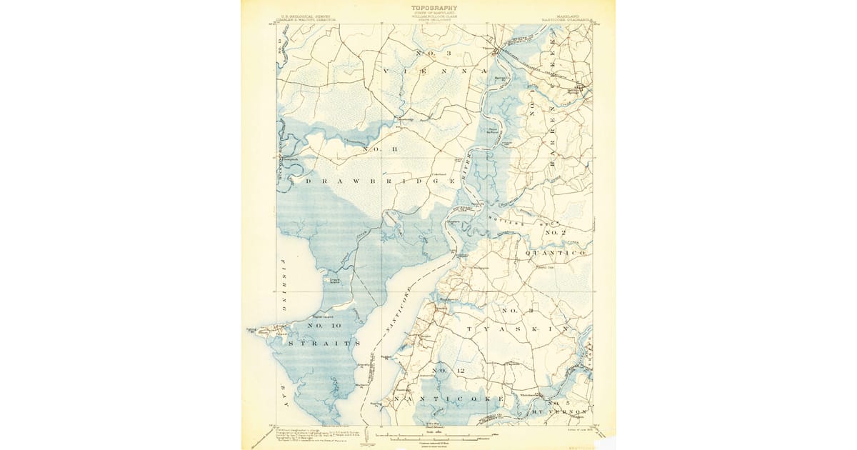 Old Maps of Vienna, MD for Hiking & Exploration | Pastmaps