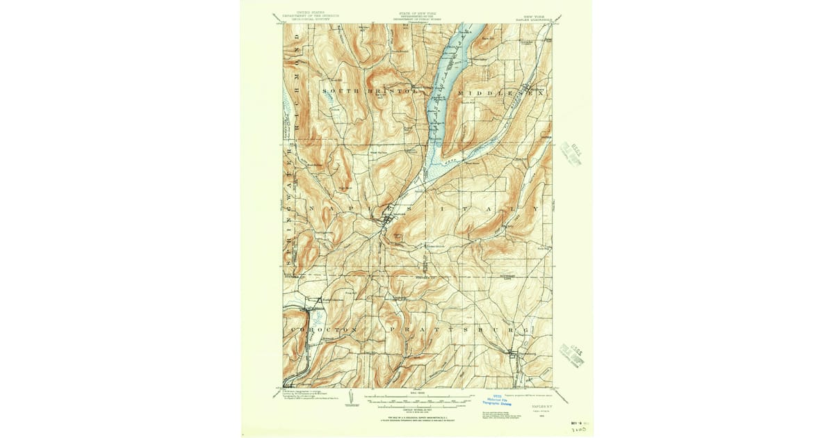 Old Maps of Potter, NY for Hiking & Exploration | Pastmaps