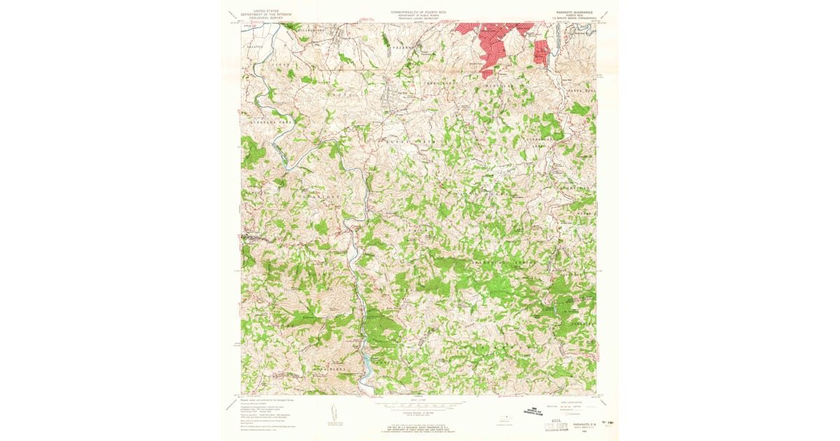 1960s Maps of Comerío | Pastmaps