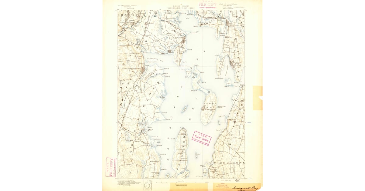 1890s Maps of Warwick, RI | Pastmaps