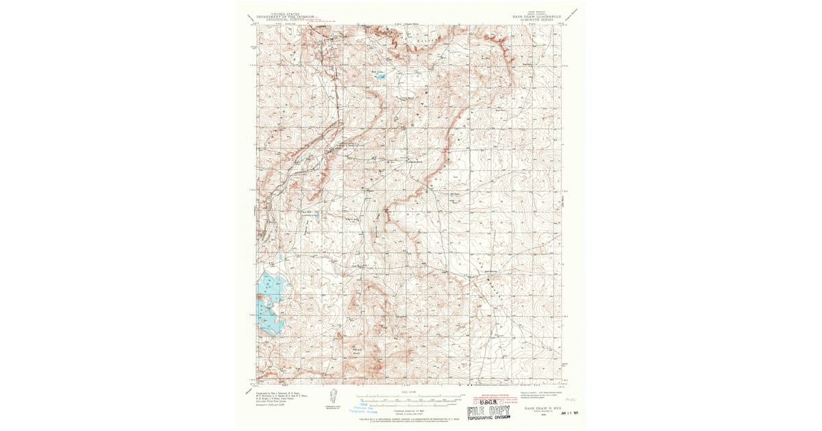 1939 Map of Nash Draw, Eddy County, NM — High-Res | Pastmaps