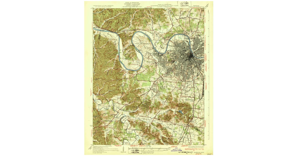 1932 Map of Nashville, TN — High-Res | Pastmaps