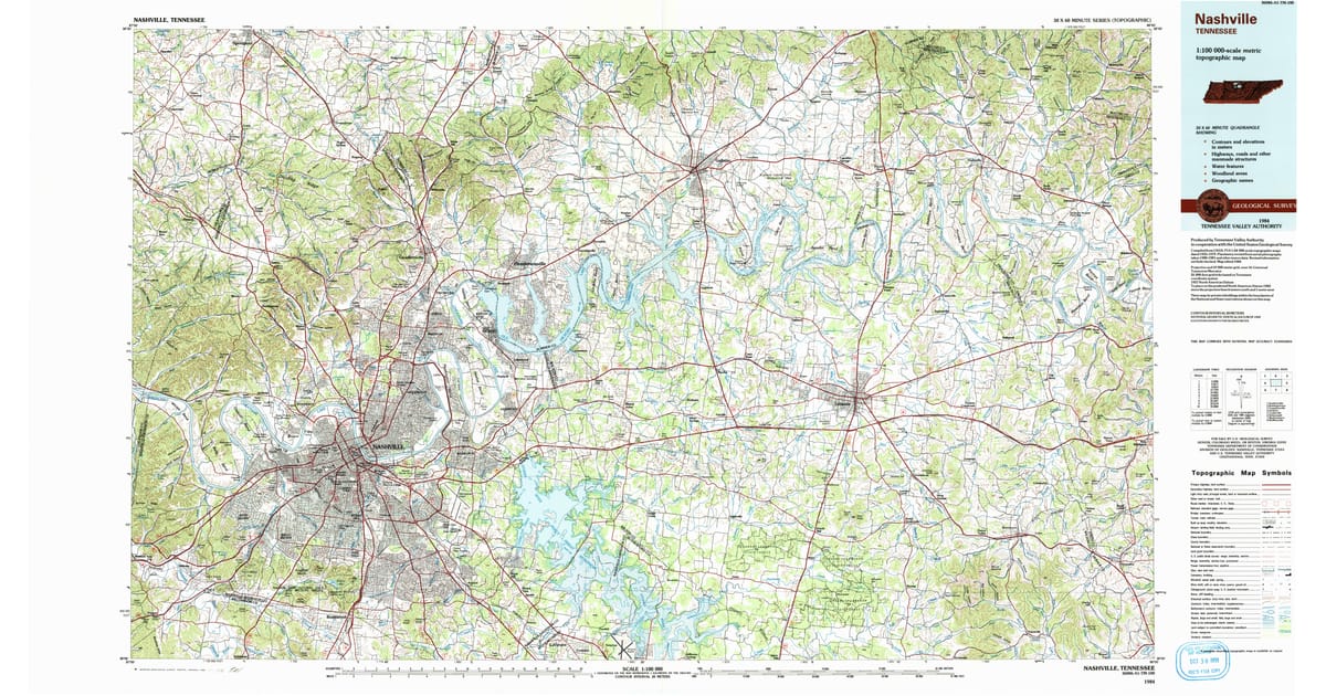 1980s Maps of Sneed Forest Estates, TN | Pastmaps