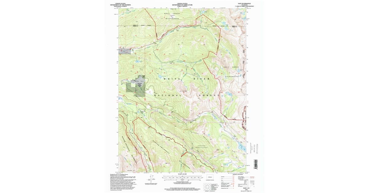 1990s Maps of Pitkin County, CO | Pastmaps