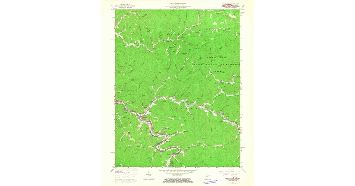 1963 Map of Naugatuck, Mingo County, WV — High-Res | Pastmaps