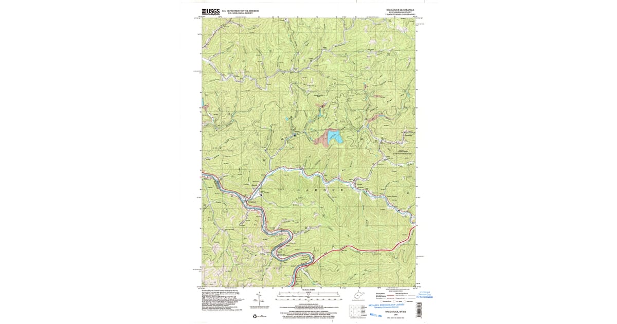 1997 Map of Naugatuck, Mingo County, WV — High-Res | Pastmaps