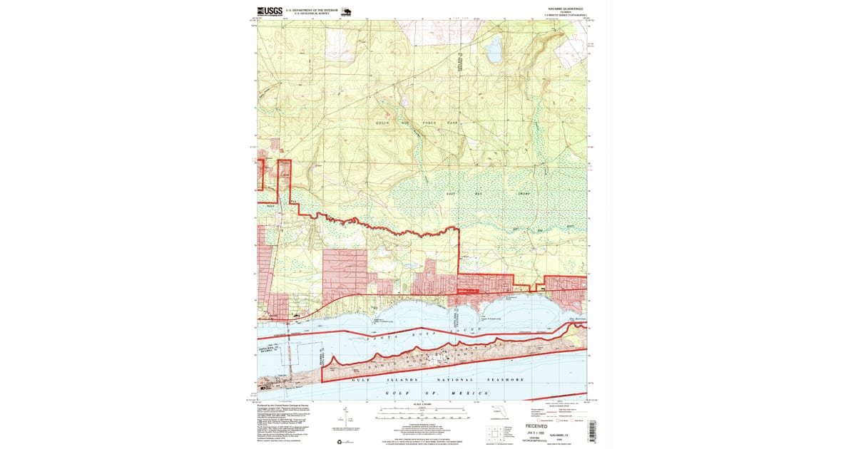 1990s Maps of Quail Run, Okaloosa County | Pastmaps