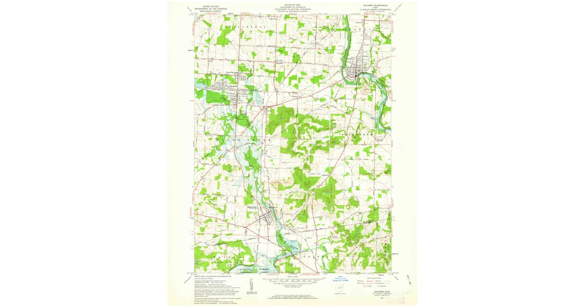 1961 Map of Navarre, OH — High-Res | Pastmaps