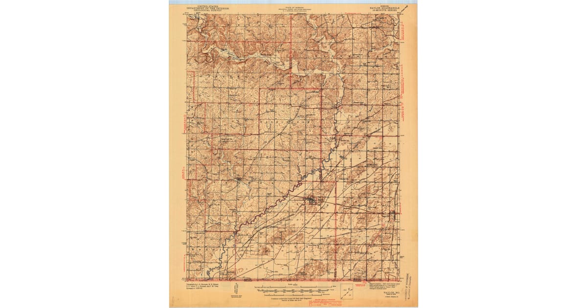 1944 Map of Naylor, MO — High-Res | Pastmaps