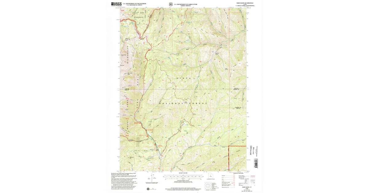 1990s Maps of Sanpete County, UT | Pastmaps