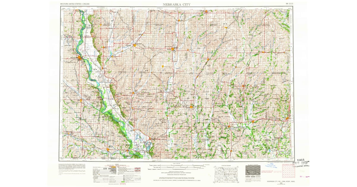 1950s Maps of Lincoln Township, MO | Pastmaps