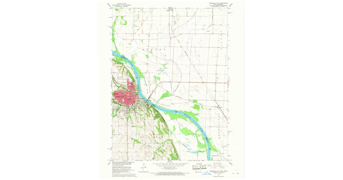 1966 Map of Nebraska City, NE — High-Res | Pastmaps