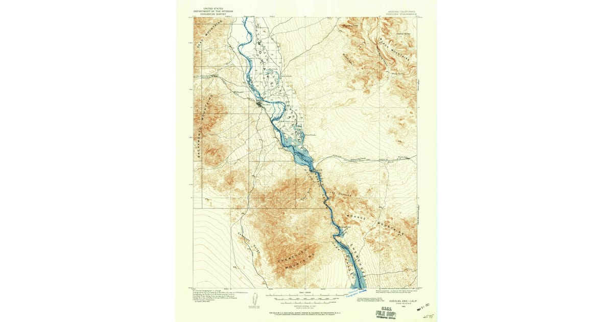 1900s (20th Century) Maps of Topock, AZ | Pastmaps