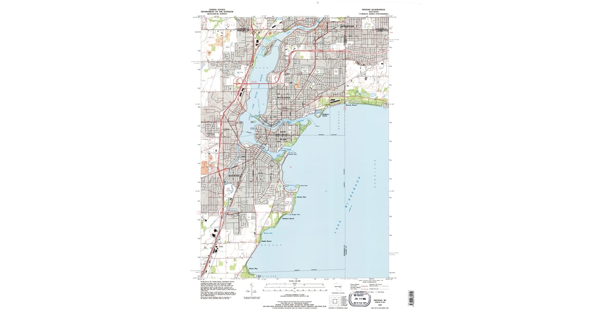 1990s Maps of Appleton, WI | Pastmaps