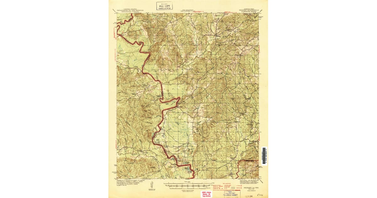 Old Maps of Rattan, LA | Pastmaps