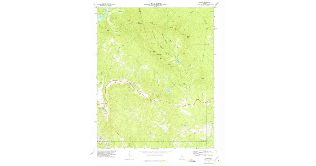 1970s Maps of Nelson, GA | Pastmaps