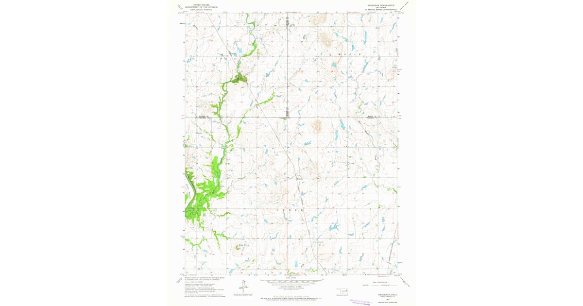 1963 Map of Neodesha, Wagoner County, OK — High-Res | Pastmaps