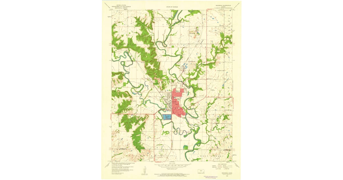 1959 Map of Neodesha, KS — High-Res | Pastmaps