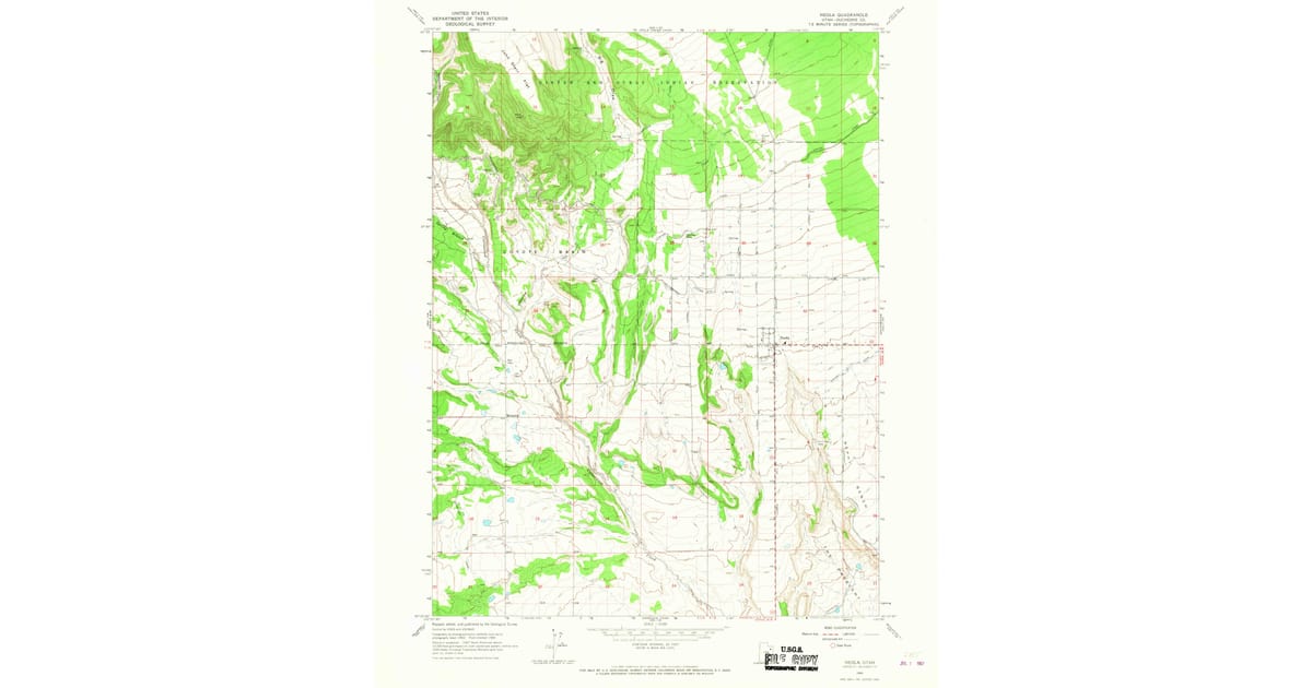 1965 Map of Neola, UT — High-Res | Pastmaps
