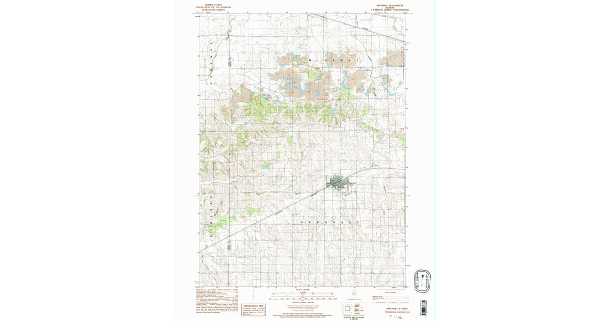1990s Maps of Bureau County, IL | Pastmaps