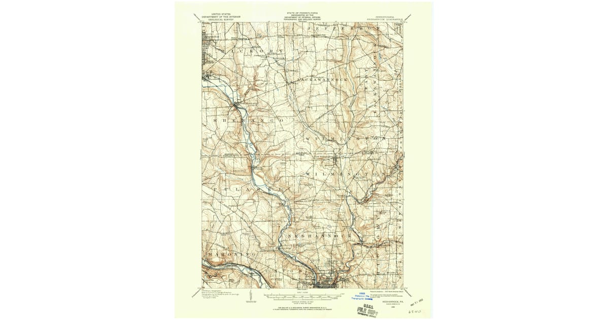 Old Maps of Mercer County, PA for Hiking & Exploration | Pastmaps