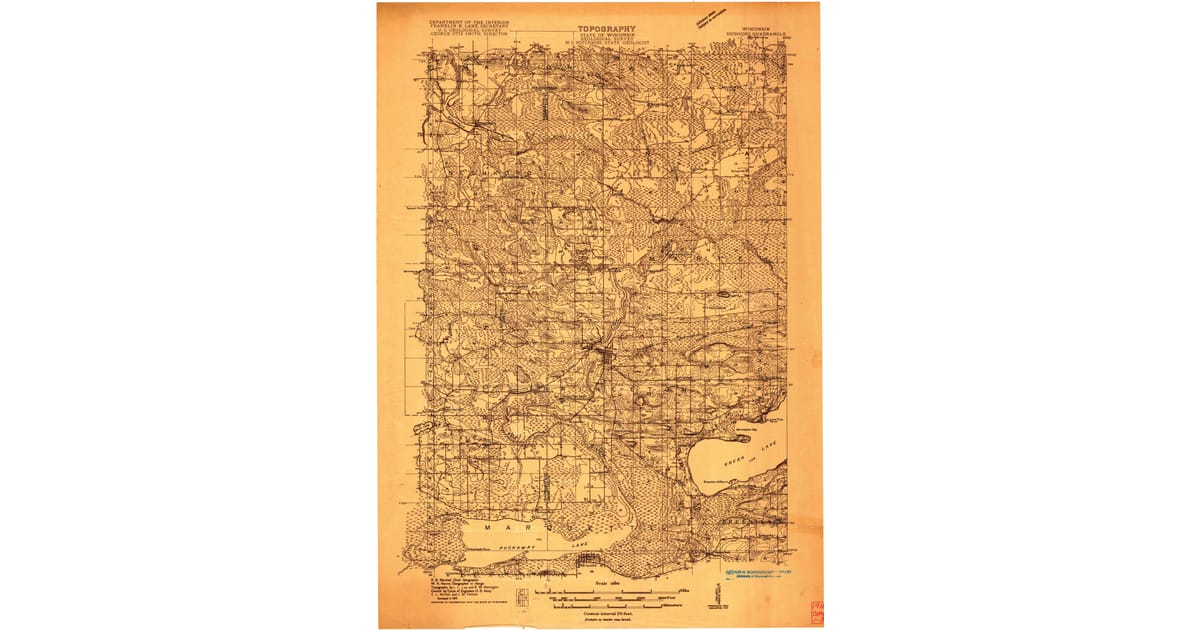Old Historical Maps of Neshkoro, WI | Pastmaps