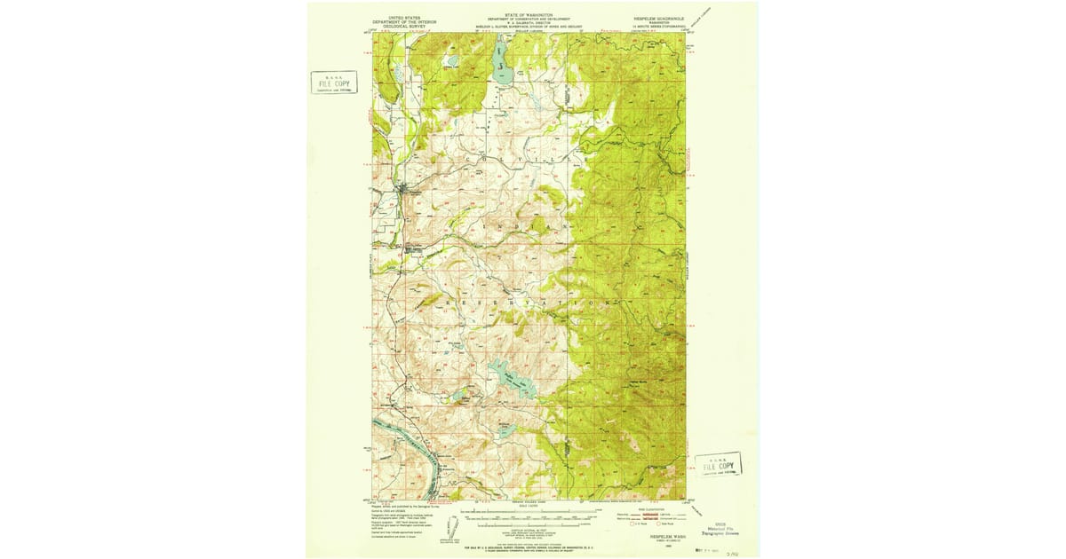 Old Maps of Nespelem, WA | Pastmaps
