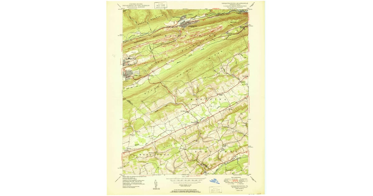 1950s Maps of Jim Thorpe, PA | Pastmaps