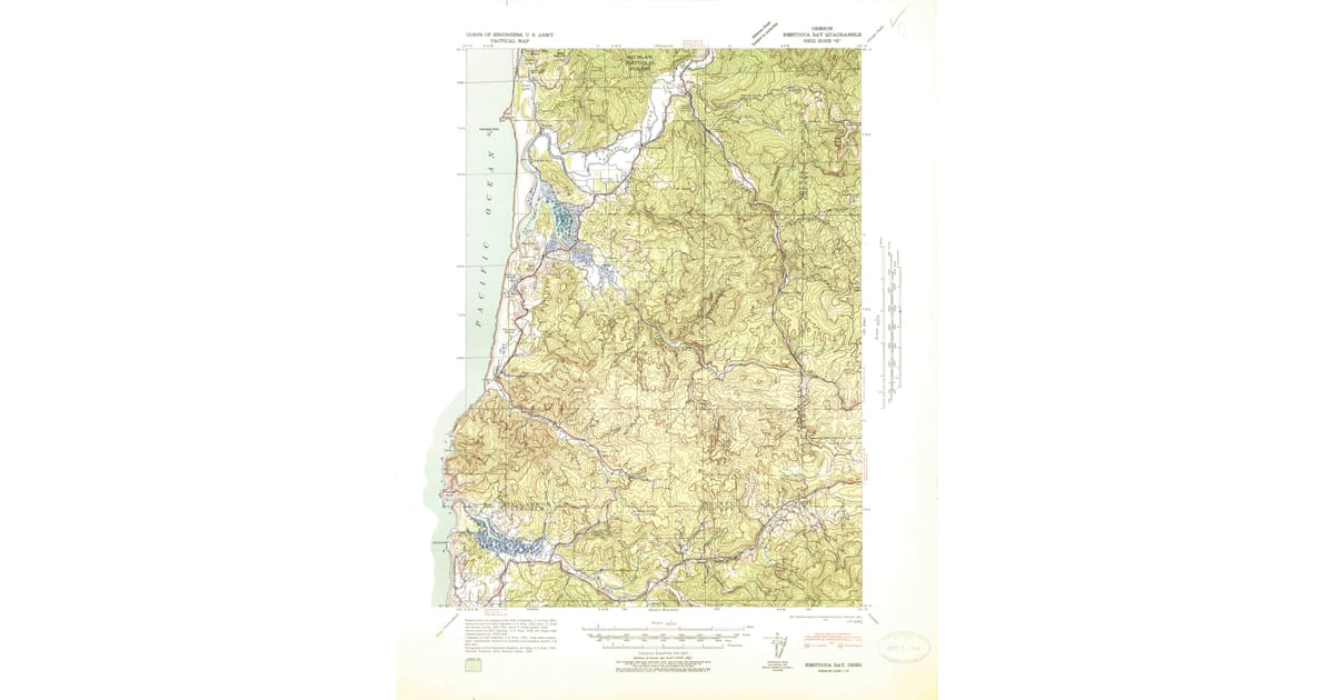 Old Maps of Oretown, OR for Hiking & Exploration | Pastmaps