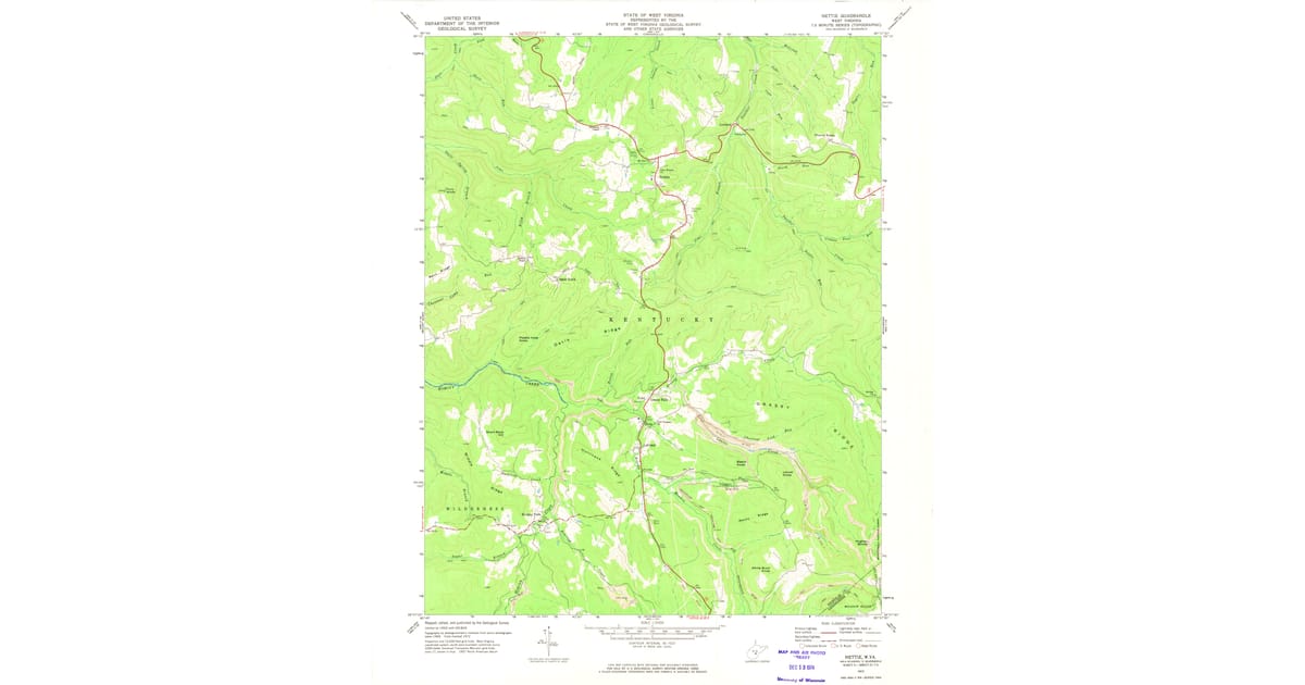 1970s Maps of Nicholas County, WV | Pastmaps