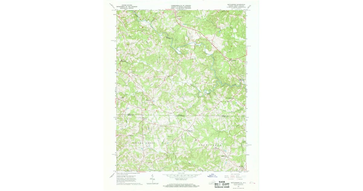 1967 Map of Nettleridge, Patrick County, VA — High-Res | Pastmaps