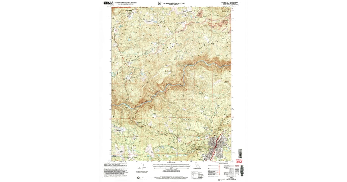 2000s (21st Century) Maps of Nevada City, CA | Pastmaps
