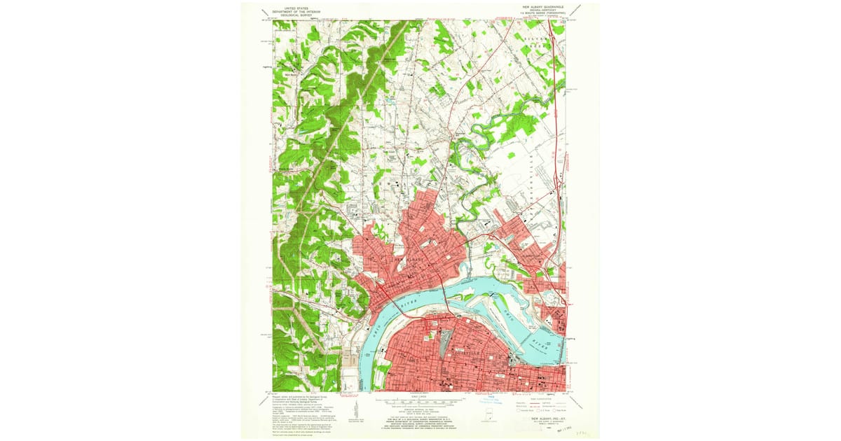 1960s Maps of New Albany, IN | Pastmaps